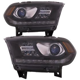 Headlight Pair fits Dodge Durango 2016-2022 CAPA Certified Halogen ...