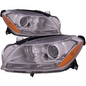 Headlights Set Halogen CAPA Certified Left Driver Right Passenger Pair ...