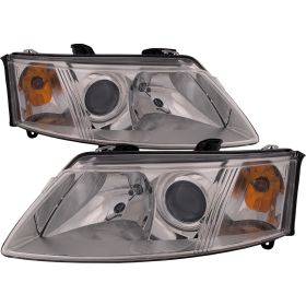 Headlights Set Halogen Left Driver Right Passenger Pair Fits 2003-2007 ...