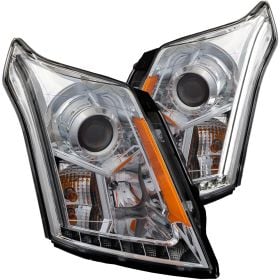 Chrome Housing Halogen Headlights Compatible with Cadillac SRX 2010 ...