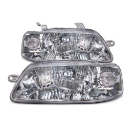 2004-2006 Chevy Aveo 4-Door Sedan (04-08 Hatchback) Halogen Headlights Set