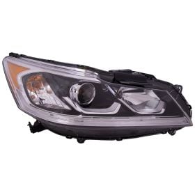 Headlight Fits 2016-2017 Honda Accord EX EXL Sport w/ LED DRL Right ...