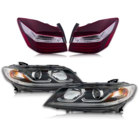 Headlights And Tail Lights Pair Halogen Fits 2016-2017 Honda Accord ...