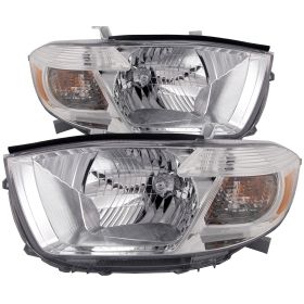 Halogen Headlight Set Driver Left Right Passenger Pair Fits 2010 Toyota ...