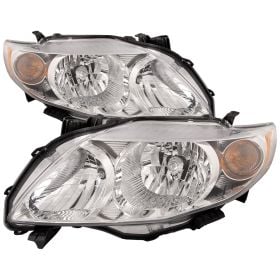 2009-2010 Toyota Corolla Chrome Headlights Set