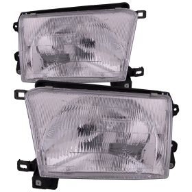 Headlamp Set Left Driver Right Passenger Pair Fits 1996-1998 Toyota 4Runner